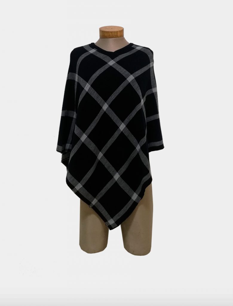 Ruana boyacense en lana 100% virgen